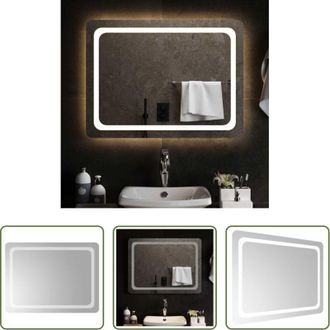 vidaXL LED-Spiegel - LED-Badspiegel 80x60 cm