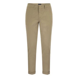 Fay Slim Fit Caprihose - - Trousers - Herren - Beige - W42
