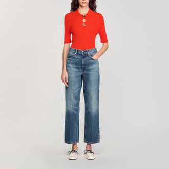 Sandro Pullover mit Polokragen