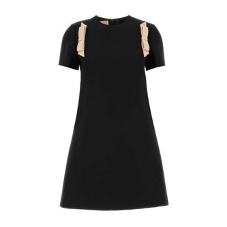 Valentino Garavani Femme, Robes, Noir, Taille: 36 FR Wool Short Dress