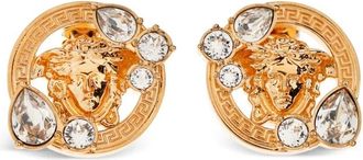 Versace Femme, Accessoires, Jaune, Taille: ONE Size Boucles doreilles Medusa Crystal