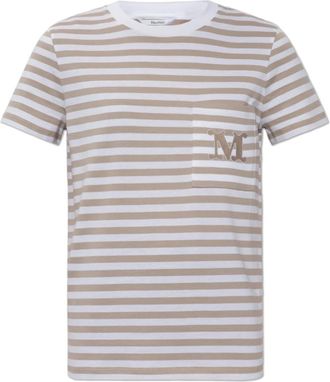 Max Mara Femme, Tops, Beige, Taille: 42 FR T-shirt Oboli