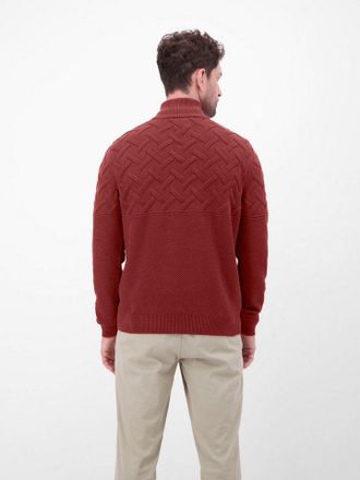 Lerros Strickpullover Herren-Troyer mit Jacquardmuster