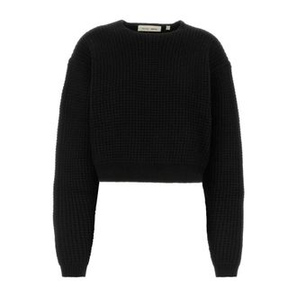 Fear of God Heavy Waffle 90s Rundhals-Pullover - - Knitwear - Damen - Schwarzk - S
