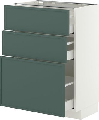 IKEA METOD / MAXIMERA Unterschrank mit 3 Schubladen