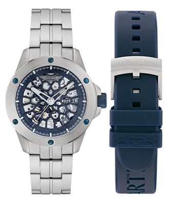 Aston Martin Thrill Rim Herren Silberne Uhr MTRR1F504