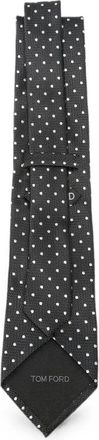 Tom Ford Silk Polka-Dot Necktie - Gray