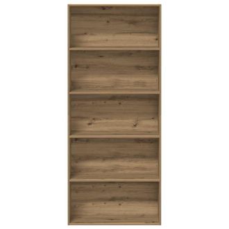 Generic Aufbewahrungs-B&uuml;cherregal, Vertikaler Offener Regal-Organizer, B&uuml;cherregal aus Holzwerkstoff f&uuml;r Wohnzimmer, Schlafzimmer, B&uuml;ro (Handwerkliche Eiche 6