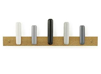 NORMANN COPENHAGEN 380000 Garderobenhakenleiste, Holz, Shadow, 60 x 6.3 x 17.2 cm
