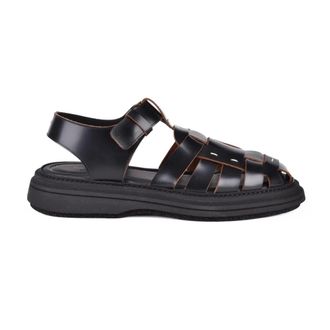 The Antipode THE Antipode, Homme, Chaussures, Noir, Taille: 41 EU Sandale en cuir avec semelle en caoutchouc