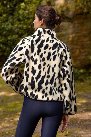 Next Fleecejacke Active Borgjacke mit Print (1-St)