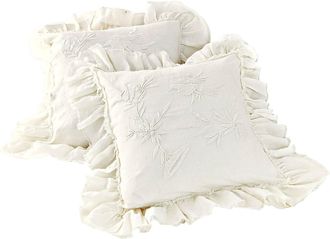 Loberon Kissenh&uuml;lle 2er Set Norwyn, wei&szlig;