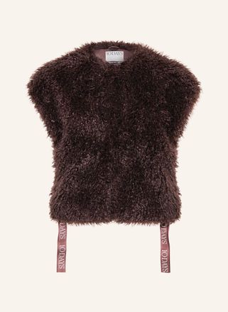 10 Days Kunstfell-Weste rot