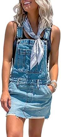 Onsoyours Femme Salopette Combinaison Pantalon Décontracté Playsuit Ample Harem Sarouel Pantalon Jumpsuit Casual Vintage Grande Taille Salopette Été B Bleu 36