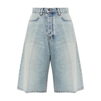 Balenciaga Denim Stay Press Shorts - - Shorts - Herren - Blau - W31