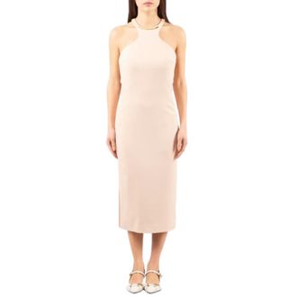 Elisabetta Franchi Damen, Kleider, Beige, MGr&ouml;&szlig;e