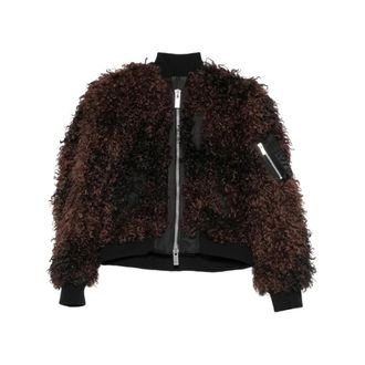 sacai Bomberjacke mit Rei&szlig;verschluss - - Jackets - Damen - Braun - S