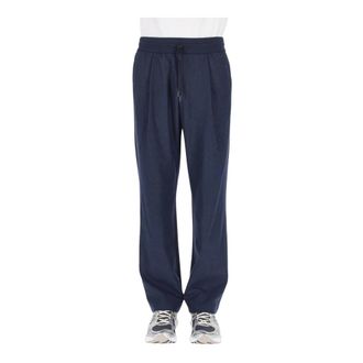Herno Pantalon de jogging droit - Homme - Pantalons - Bleu - Taille: L