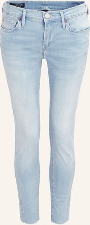True Religion Jeans Halle Crop Slit blau