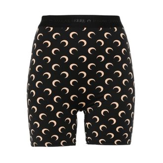 Marine Serre Moon Printed Jersey Biker Shorts - - Shorts - Damen - Schwarzk - M