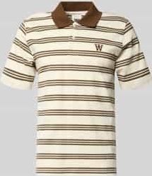 Wood Wood Slim Fit Poloshirt mit Label-Stitching Modell Colton