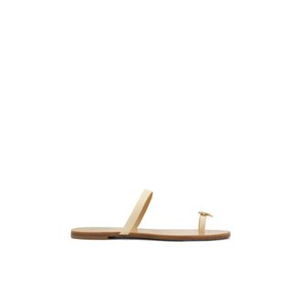 Kazar Flache Flip-Flops mit Herz auf Fingerriemen - - Shoes - Damen - Beige - 37 EU
