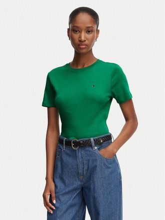 Tommy Hilfiger T-Shirt New Cody WW0WW40587 Gr&uuml;n Slim Fit