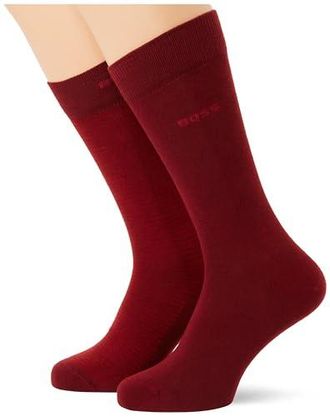 BOSS 2p RS Stripe CC 10272286 01 Chaussettes régulières, Medium Red, 39-42 Hommes