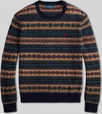 Polo Ralph Lauren Pullover aus reiner Wolle mit Logo-Stitching