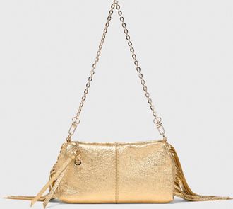 Maje Miss M-tasche In Metallic-optik - Golden - Maje