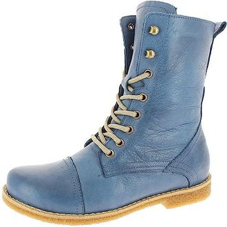 Andrea Conti Bottes en Cuir Femmes 0348760, Pointure:37 EU, La Couleur:Bleu