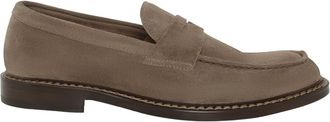 Doucal's Loafer aus Wildleder mit Blockabsatz in