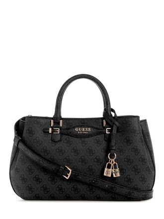 Guess Katya Girlfriend Satchel Coal Logo