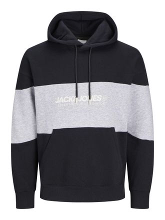 Jack & Jones Male Kapuzenpullover Plus Size Logo Kapuzenpullover