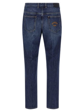 Givenchy Mens Blue Cotton Straight-Leg Jeans Clothing