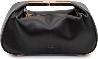 Elisabetta Franchi Femme, Sacs, Noir, Taille: ONE Size Sac Hobo &agrave; anse orn&eacute;e de bijoux