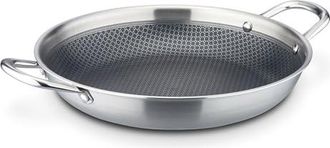 GSW Servierpfanne Innoxa Black, Edelstahlpfanne, Wabenpfanne mit kratzfester Antihaftbeschichtung, Bratpfanne Induktion, 32 cm