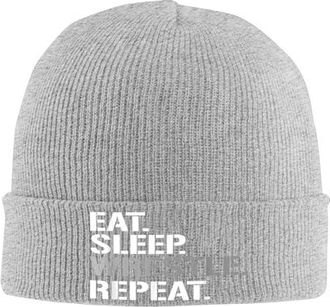 Generic Bonnet Manger-Dormir-Lutter-Recommencer-Cool-Lutter Coupe-Vent Bonnets Extensible Bonnet Thermo pour Sport Femme Ext&eacute;rieur