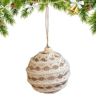 Generico Weihnachtskugeln | Saisonale Dekoration 8 cm | gewebte Kugeln zur Dekoration von Weihnachtsb&auml;umen - f&uuml;r Fenster T&uuml;r Wand Wohnzimmer Schlafzimmer Balko