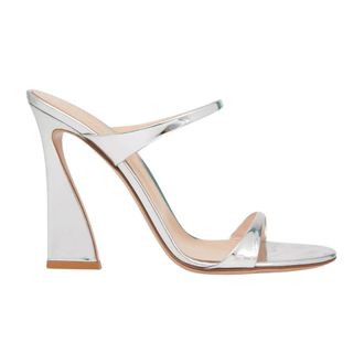 Gianvito Rossi Silberne Riemchen High Heel Sandalen - - Shoes - Damen - Grau - 39 1/2 EU