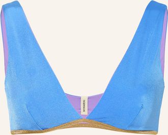 Mymarini Mymarini Bralette-Bikini-Top Shine Zum Wenden Mit Uv-Schutz 50+ lila