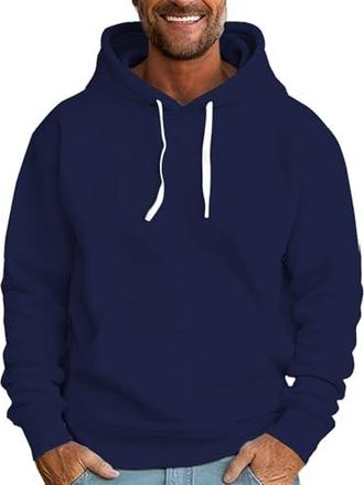 Generic Sweat a Capuche Homme Hooded Sweatshirt Sweats &agrave; Capuche Homme avec Imprim&eacute; Lettre et Cordon de Serrage pour Style D&eacute;tendu