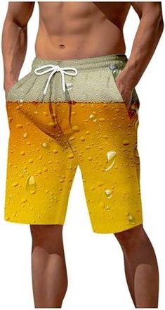 Generic Short de bain homme imprim&eacute; 3D Oktoberfest Short de bain d&eacute;t&eacute; Short de plage Maillot de bain 3XL, Violet clair, 3XL