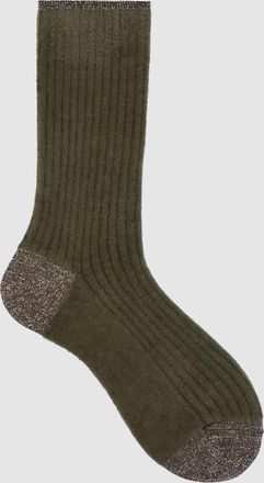 Alto Milano Chaussettes Susan Donna Calzino Noce Medio