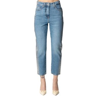 Patrizia Pepe Straight Leg Foil Jeans - - Jeans - Damen - Blau - W29
