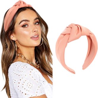 Dreshow Haarreifen Damen Geknotet Stirnb&auml;nder Elastisch Haarreif Breit Stirnband Mode Vintage Haar Zubeh&ouml;r