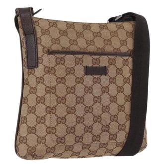 Gucci Pre-owned Canvas Umh&auml;ngetasche - - Pre-owned - Damen - Beige - ONE SIZE