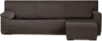 Eysa sofabezug für mini-chaiselongue mit kurzer armlehne rechte Seite Vorderansicht braun Design Luz