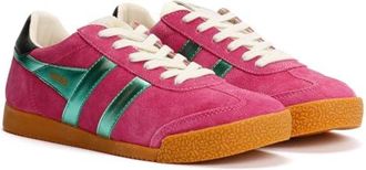 Gola Baskets Elan Glitz pour Femme, Fuchsia/émeraude/Noir, 36 EU