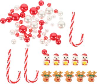 Cabilock Dekorative Vasenf&uuml;llperlen aus Acryl Schwimmende Weihnachtsvasenf&uuml;ller 69 St&uuml;ck f&uuml;r Tischdekorationen und Selbstgemacht Vasendekor